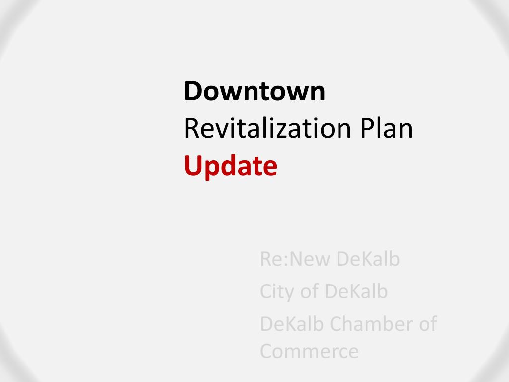 PPT - Downtown Revitalization Plan Update PowerPoint Presentation, free ...
