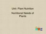 PPT - Nutrition in plants PowerPoint Presentation, free download - ID ...