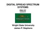 PPT - DIGITAL SPREAD SPECTRUM SYSTEMS PowerPoint Presentation, free ...