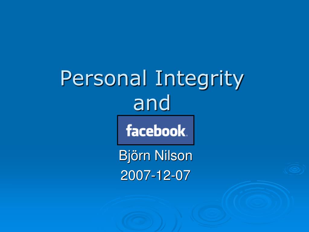 PPT - Personal Integrity and PowerPoint Presentation, free download ...