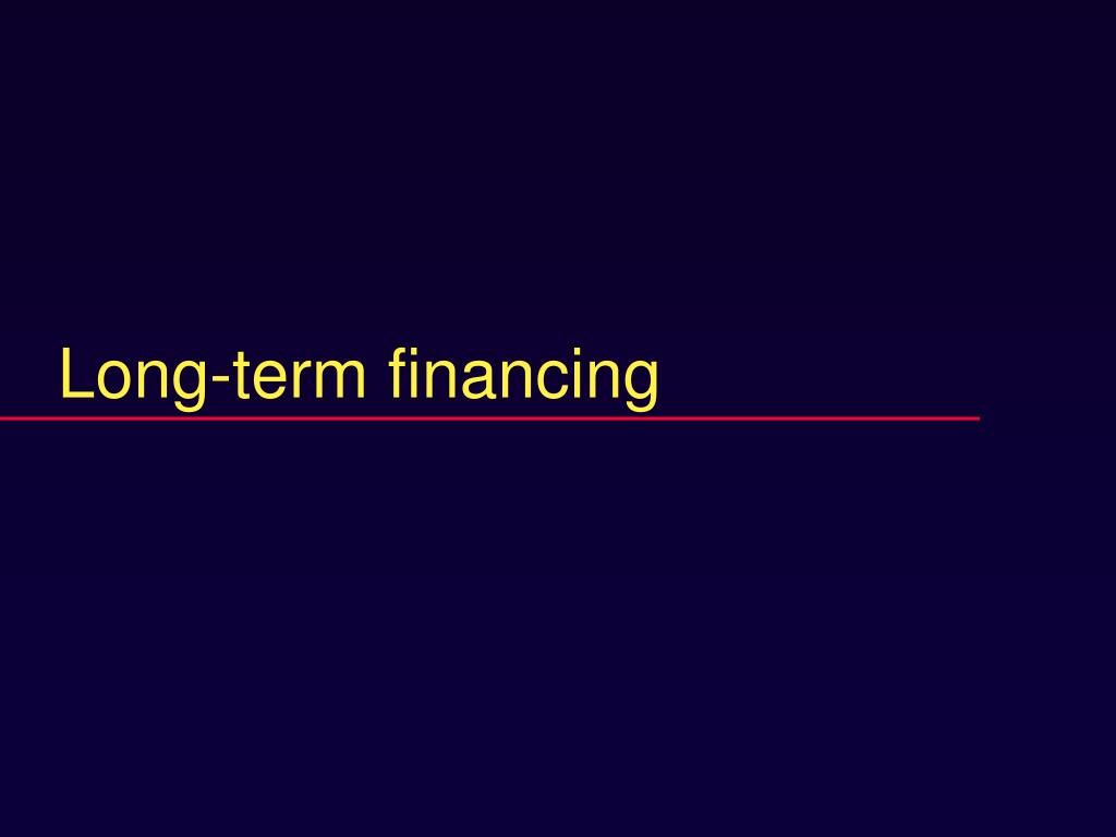 PPT - Long-term financing PowerPoint Presentation, free download - ID ...
