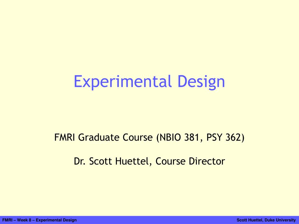 PPT - Experimental Design PowerPoint Presentation, free download - ID ...
