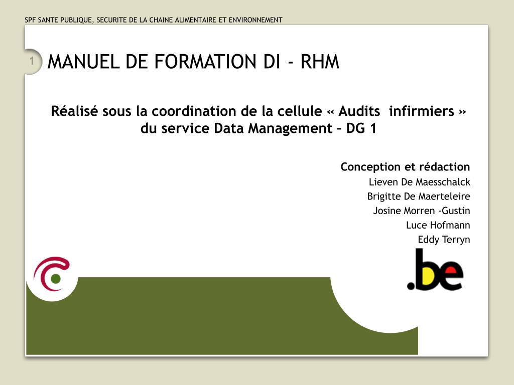 PPT - MANUEL DE FORMATION DI - RHM PowerPoint Presentation, free download - ID:1723329
