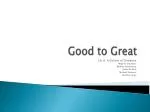 PPT - Good To Great and the Social Sectors PowerPoint Presentation ...