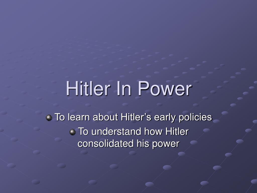 PPT - Hitler In Power PowerPoint Presentation, free download - ID:1725777