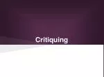 PPT - Critiquing Research Articles PowerPoint Presentation, free ...