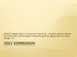 PPT - Holy Communion PowerPoint Presentation, free download - ID:998060