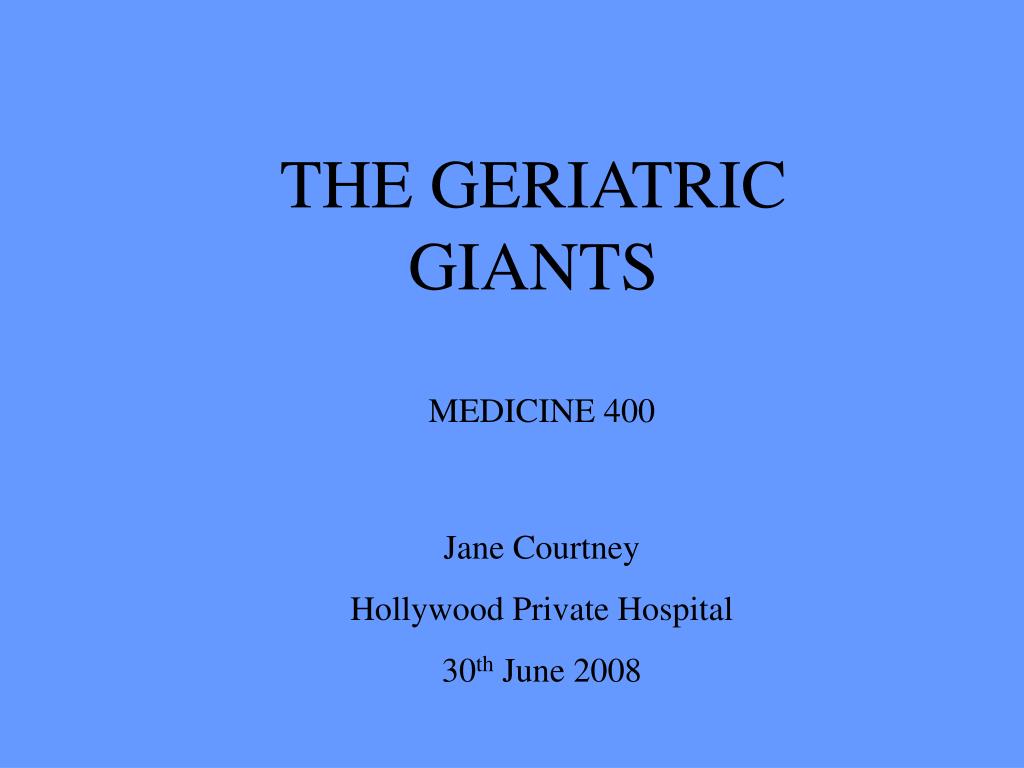 PPT - THE GERIATRIC GIANTS PowerPoint Presentation, free download - ID ...
