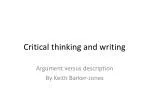 PPT - Academic Writing and Critical Thinking PowerPoint Presentation ...