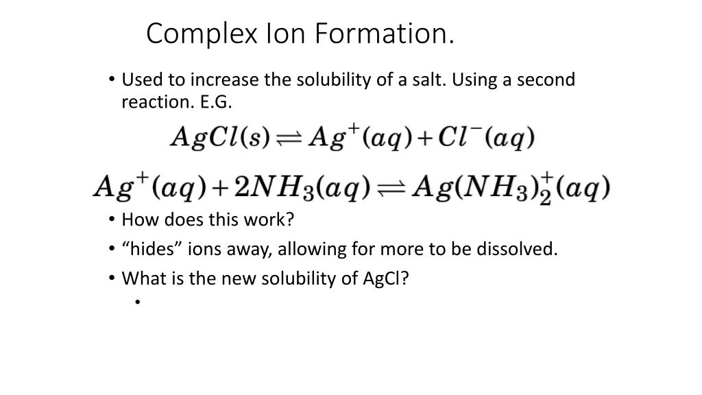 PPT - Complex Ion Formation. PowerPoint Presentation, free download ...