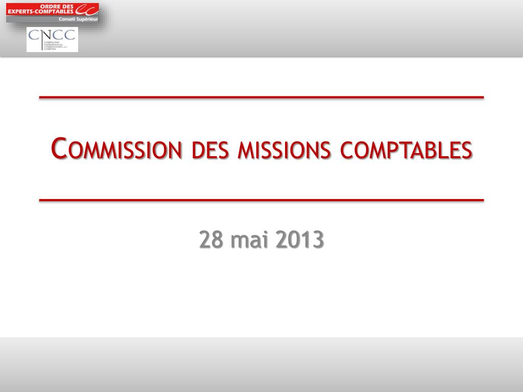 PPT - Commission des missions comptables PowerPoint Presentation, free ...