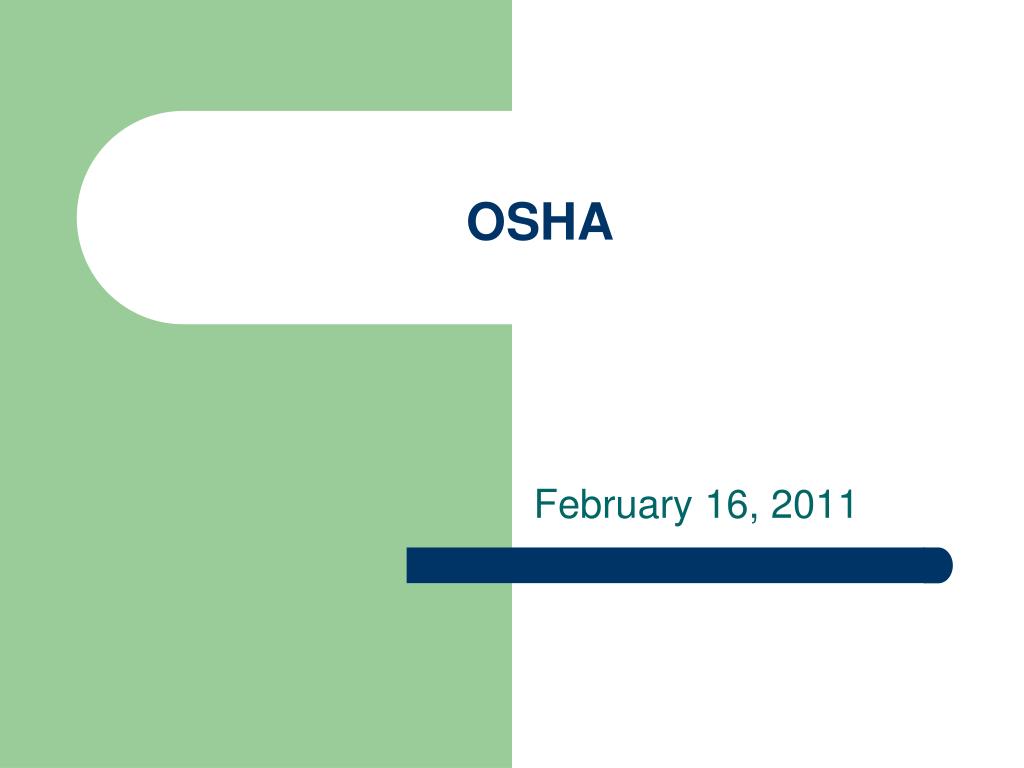 PPT - OSHA PowerPoint Presentation, free download - ID:1733355