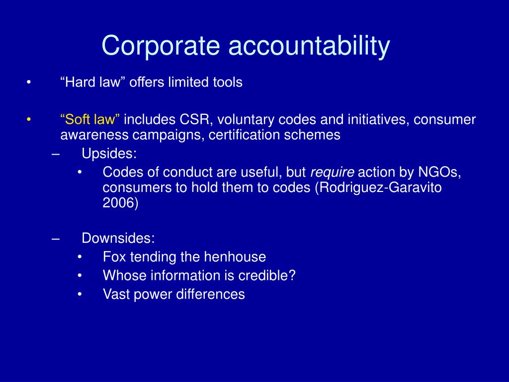PPT - Corporate accountability PowerPoint Presentation, free download ...