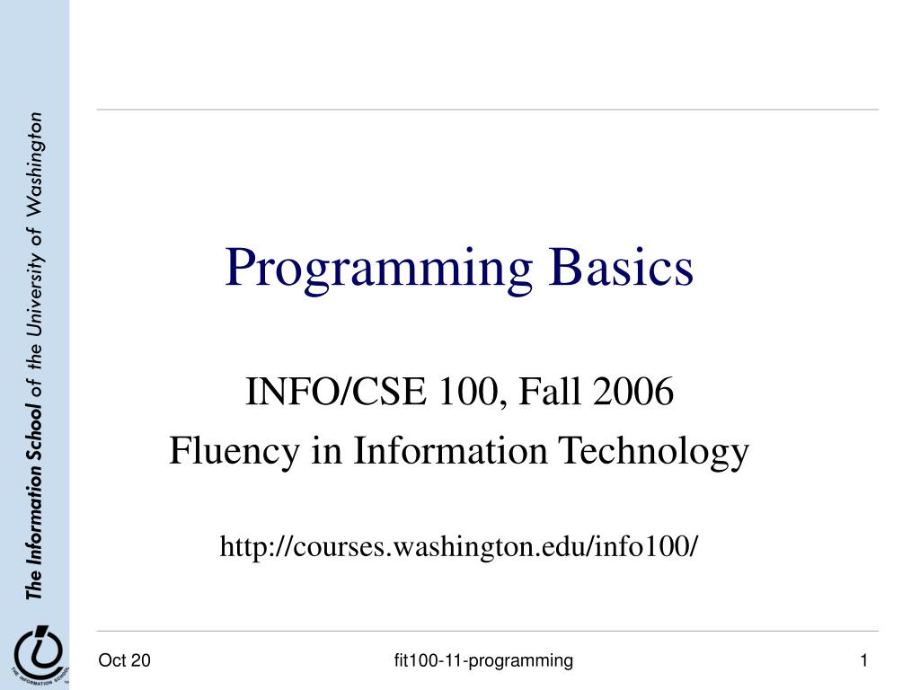 PPT - Programming Basics PowerPoint Presentation, free download - ID ...