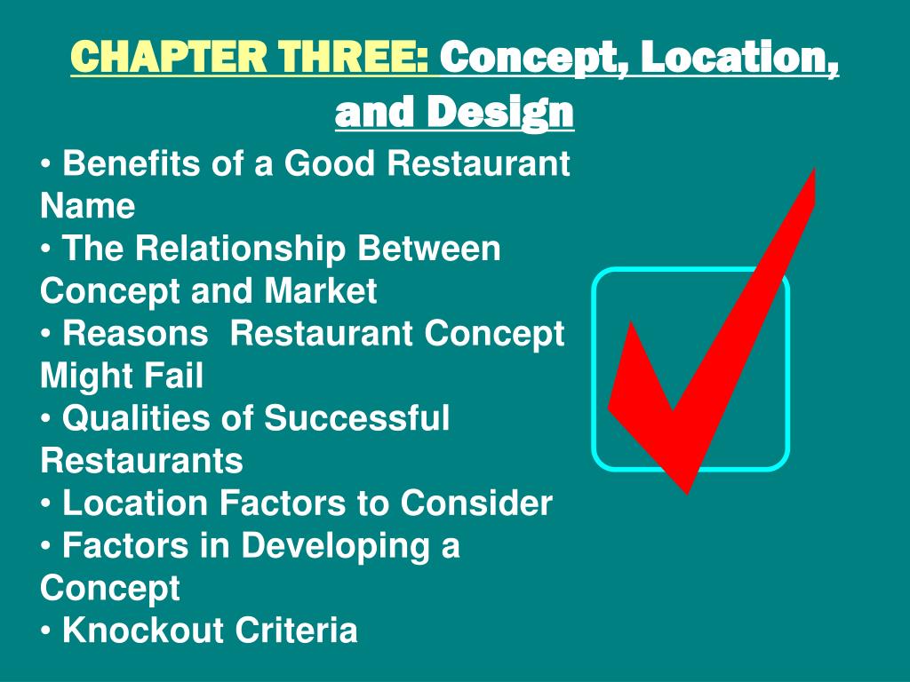 PPT - CHAPTER THREE: Concept, Location, and Design PowerPoint ...