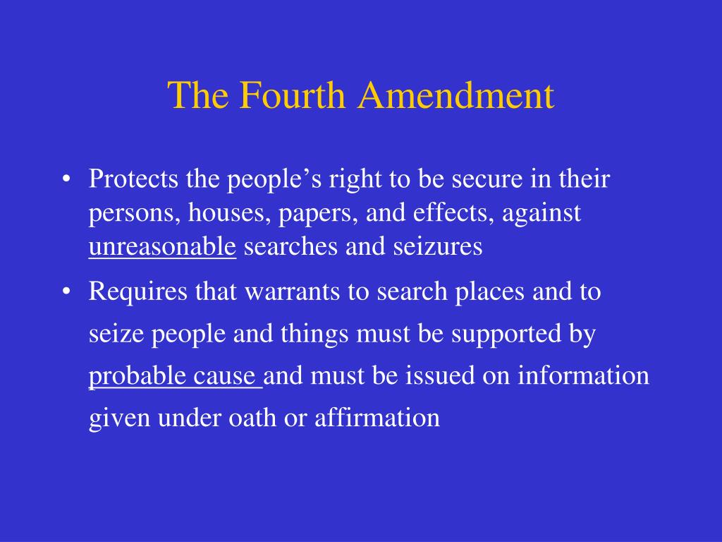 PPT - The Fourth Amendment PowerPoint Presentation, free download - ID ...