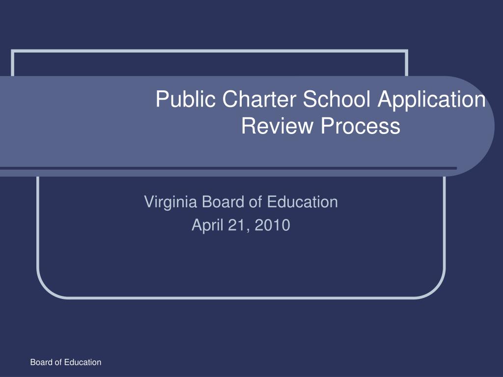 PPT - Public Charter School Application Review Process PowerPoint ...