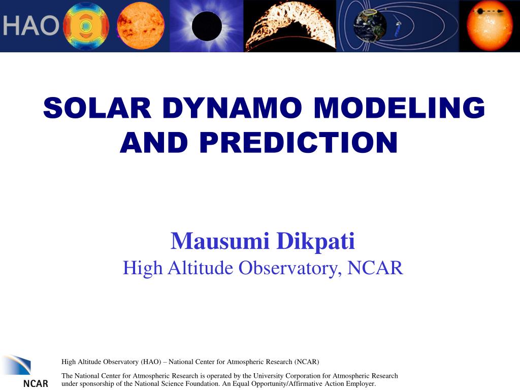 PPT - SOLAR DYNAMO MODELING AND PREDICTION PowerPoint Presentation ...