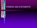 PPT - Powers and Exponents PowerPoint Presentation, free download - ID ...