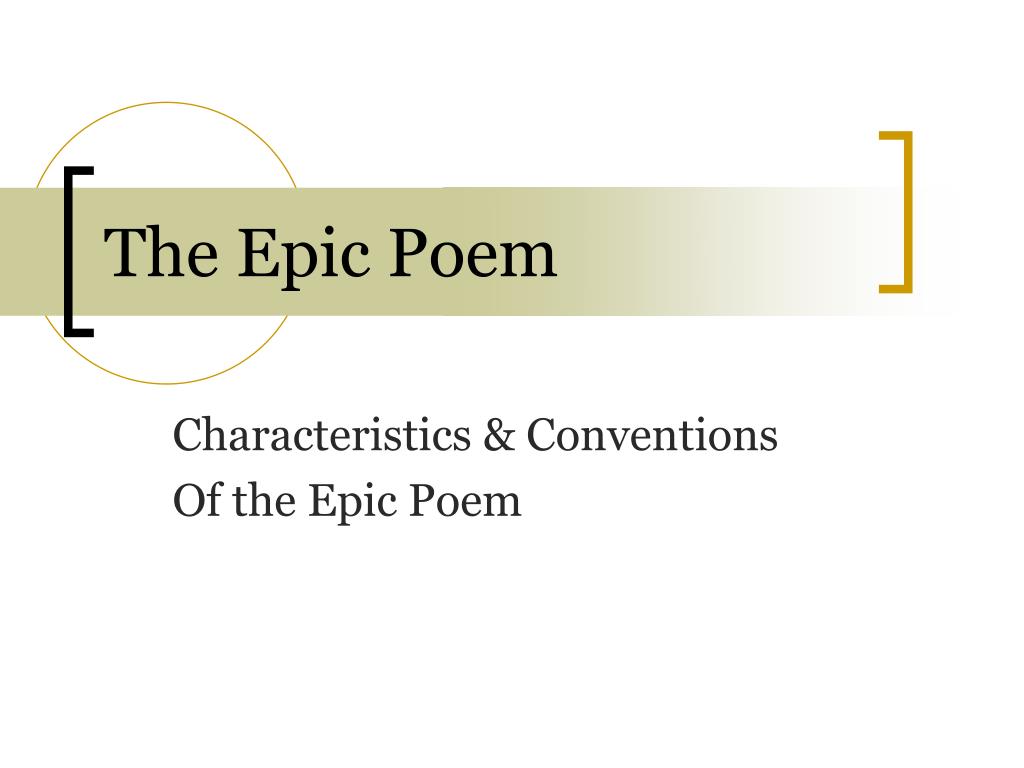 PPT - The Epic Poem PowerPoint Presentation, free download - ID:1743945