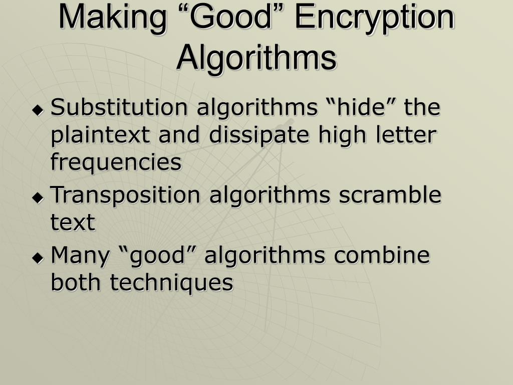 PPT - Making “Good” Encryption Algorithms PowerPoint Presentation, free ...