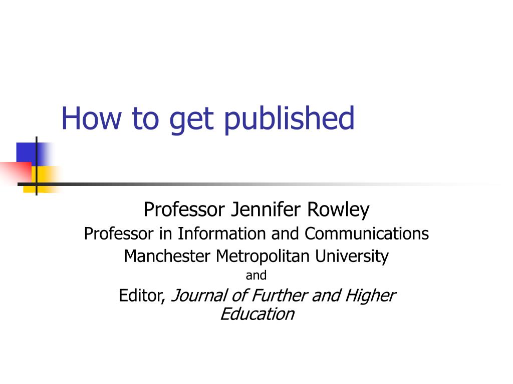 PPT - How to get published PowerPoint Presentation, free download - ID ...