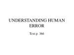 PPT - Human Error: PowerPoint Presentation, free download - ID:9598637