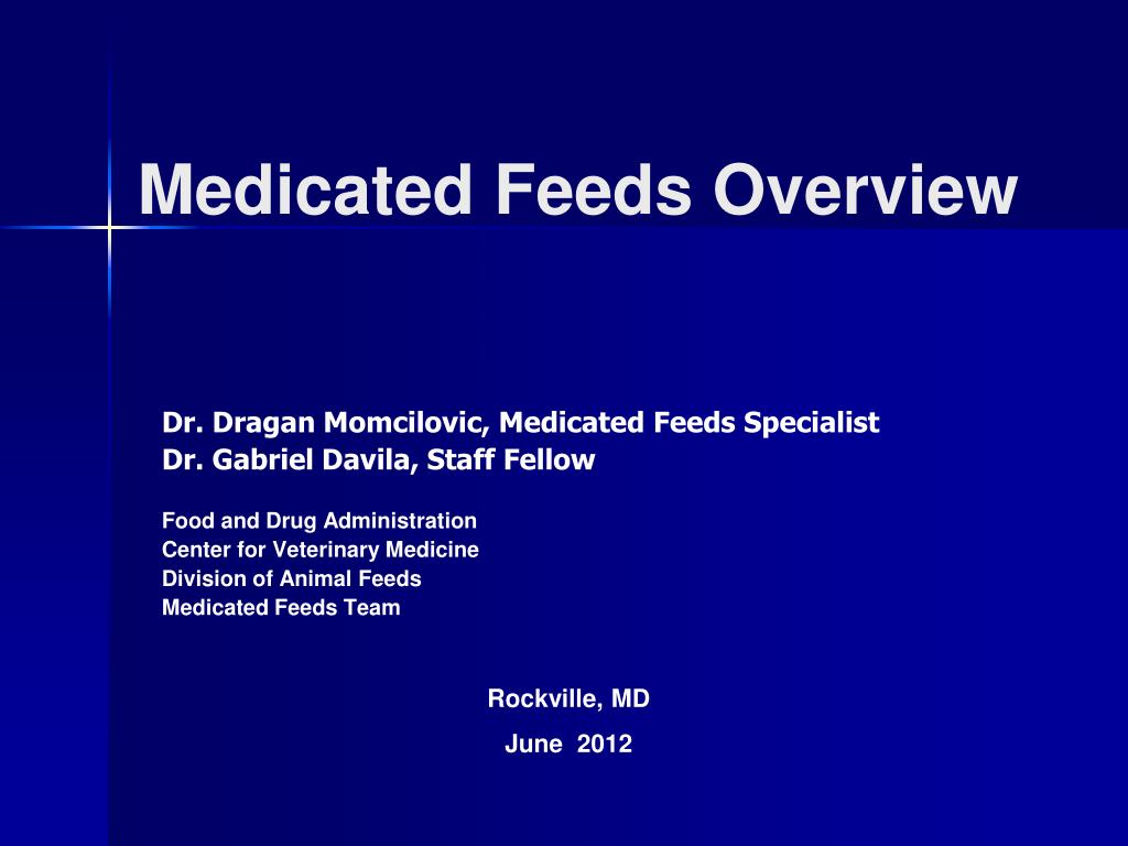 PPT - Medicated Feeds Overview PowerPoint Presentation, free download ...