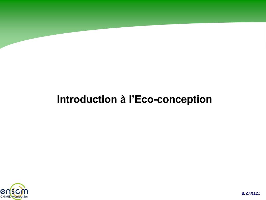 PPT - Introduction à l’Eco-conception PowerPoint Presentation, free ...
