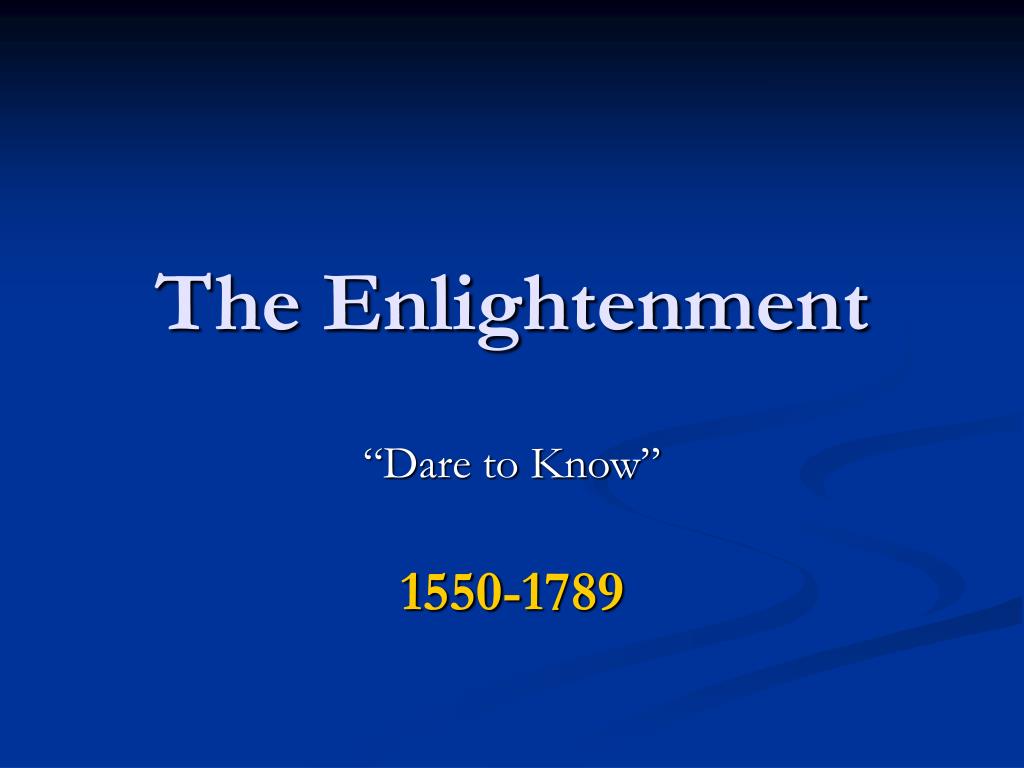PPT - The Enlightenment PowerPoint Presentation, free download - ID:1747914