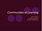 PPT - Characteristics of Effective Learning Communities PowerPoint ...