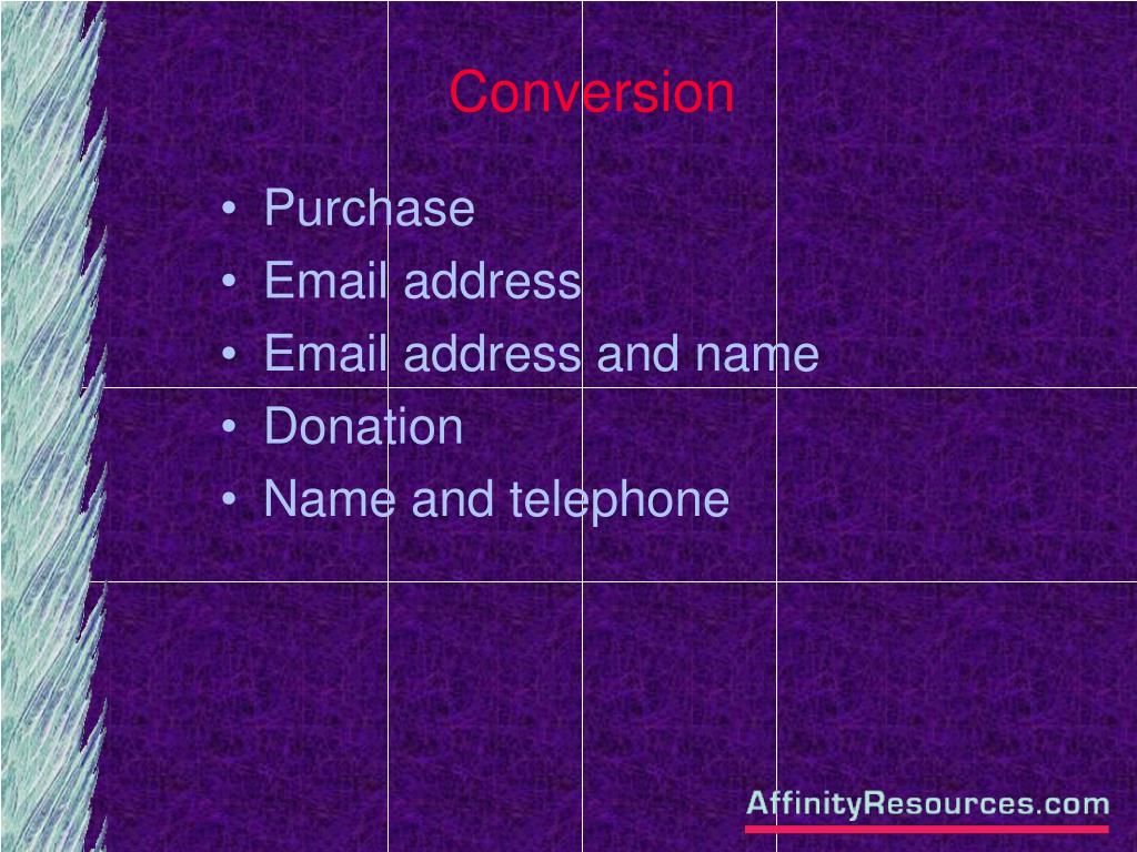 PPT - Conversion PowerPoint Presentation, free download - ID:1749095