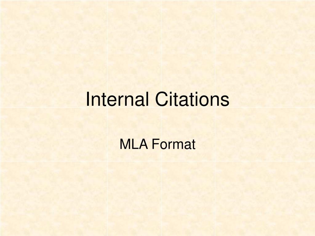 PPT - Internal Citations PowerPoint Presentation, free download - ID ...