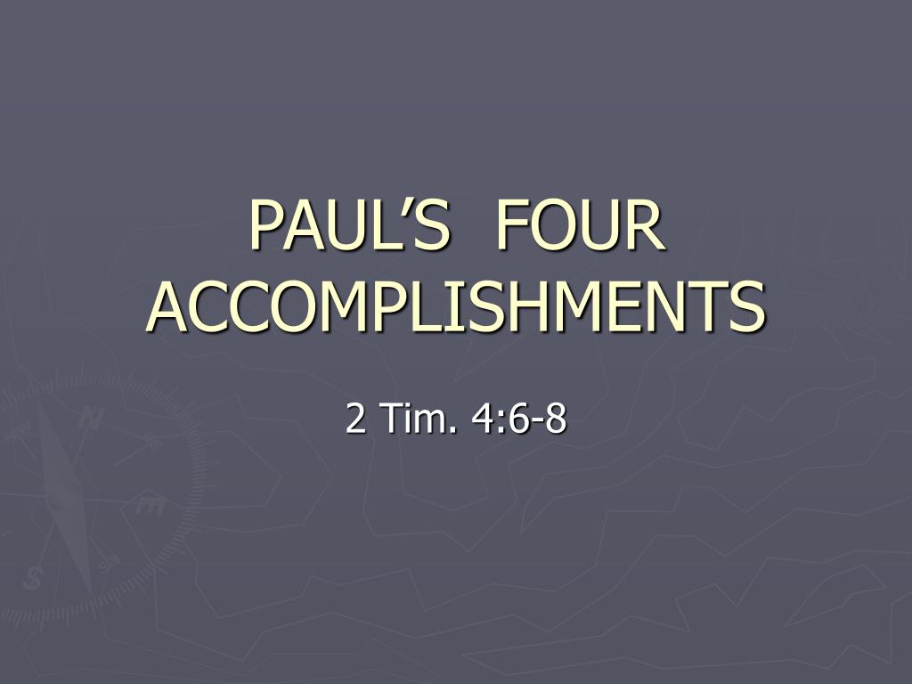 PPT - Paul's Spiritual Milestones: A Reflection on Faith and ...