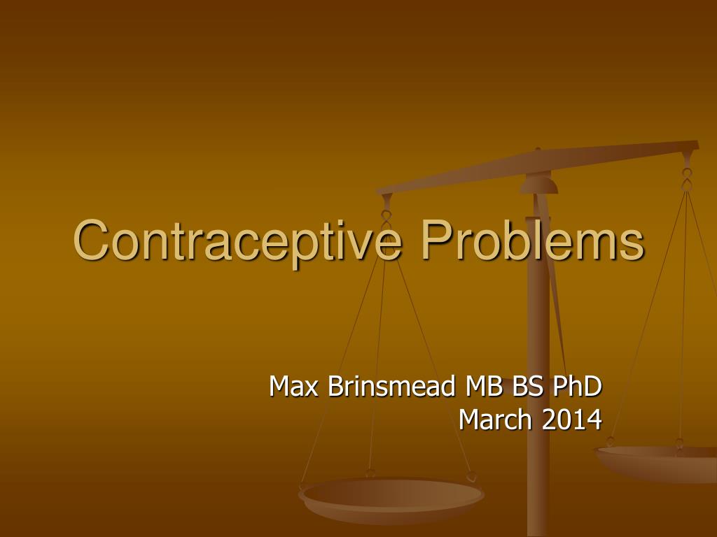 PPT - Contraceptive Problems PowerPoint Presentation, free download ...