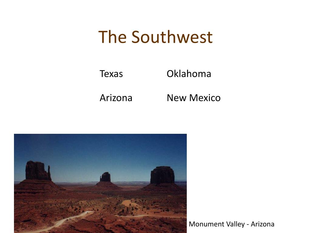 PPT - Exploring the Southwest: A Journey Through Texas, Oklahoma ...