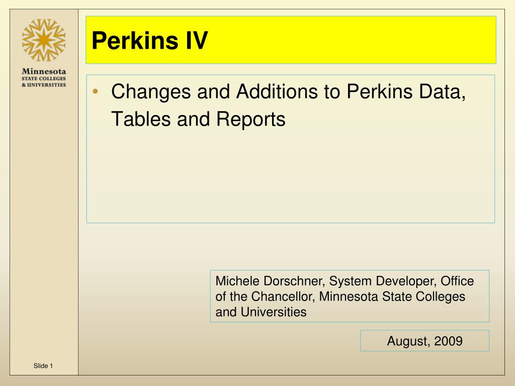 PPT - Perkins IV PowerPoint Presentation, free download - ID:1752621