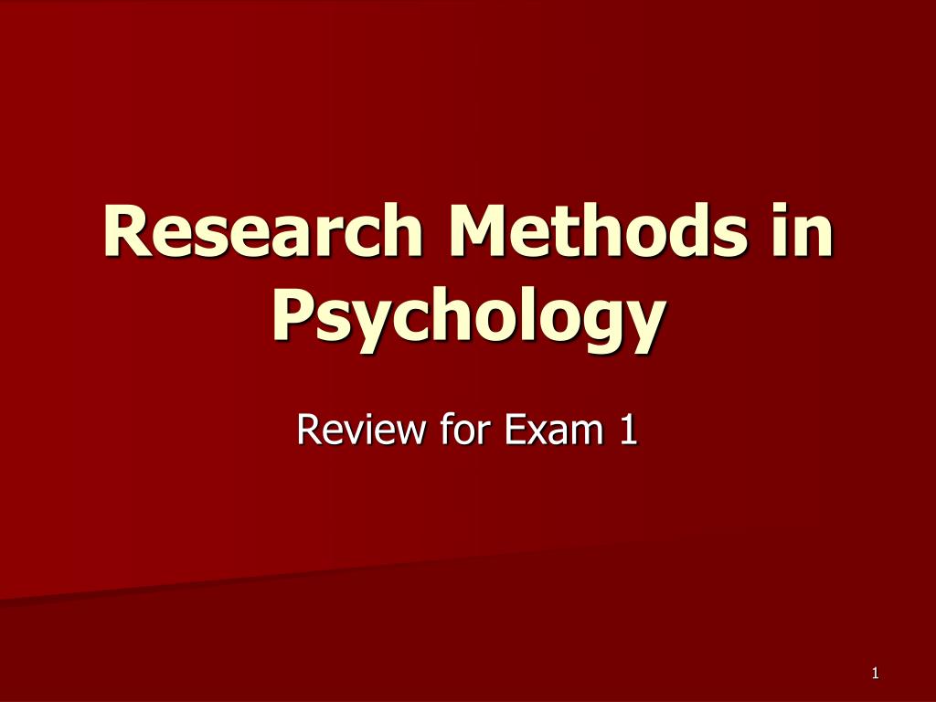 PPT - Research Methods in Psychology PowerPoint Presentation, free ...
