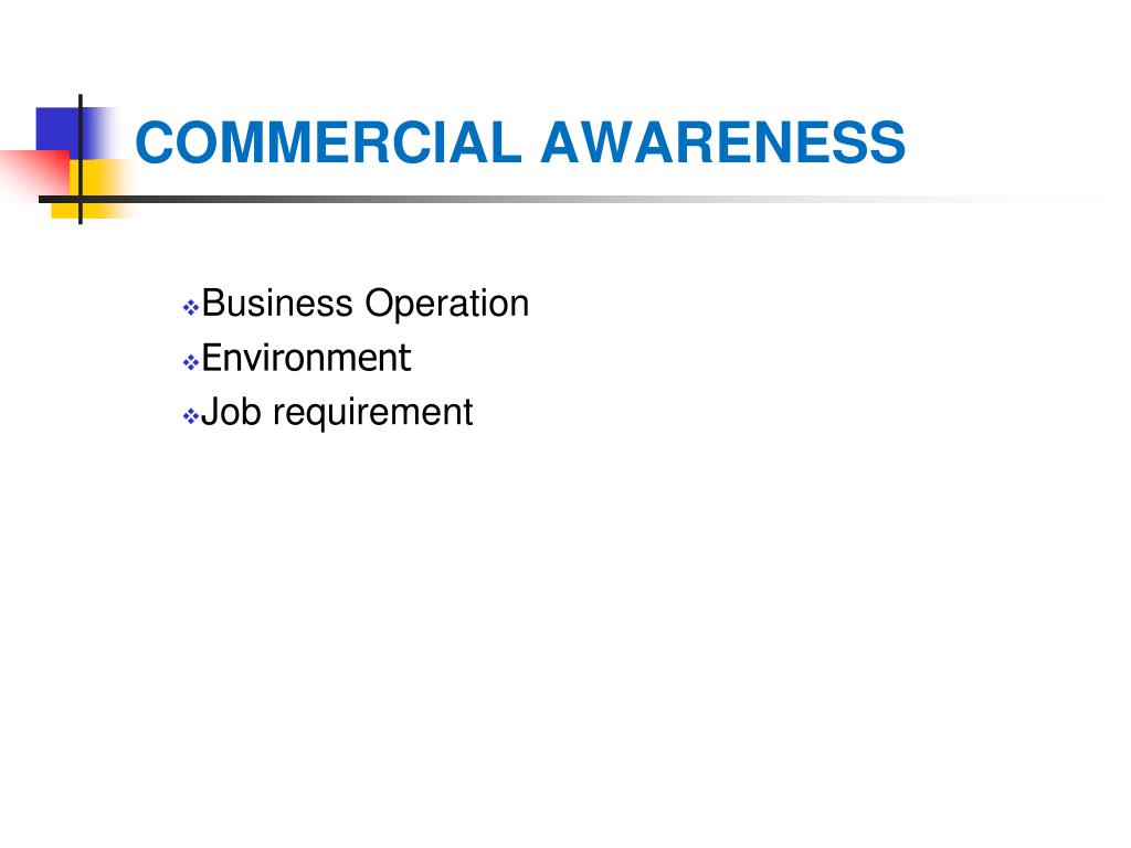PPT - COMMERCIAL AWARENESS PowerPoint Presentation, free download - ID ...