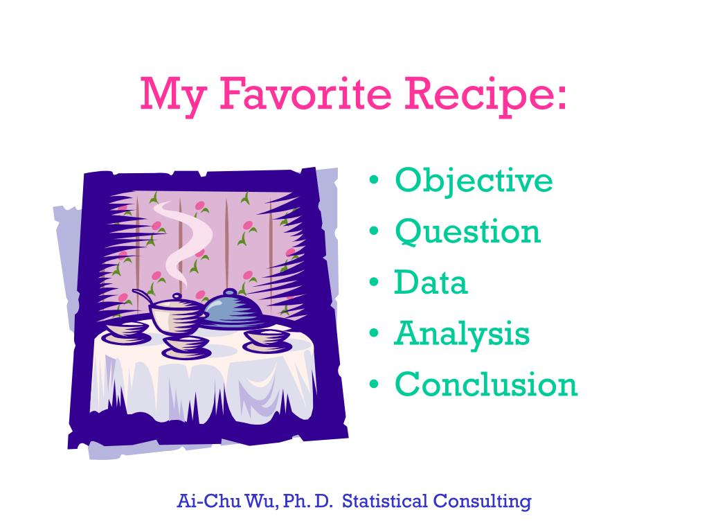 PPT - My Favorite Recipe: PowerPoint Presentation, free download - ID ...