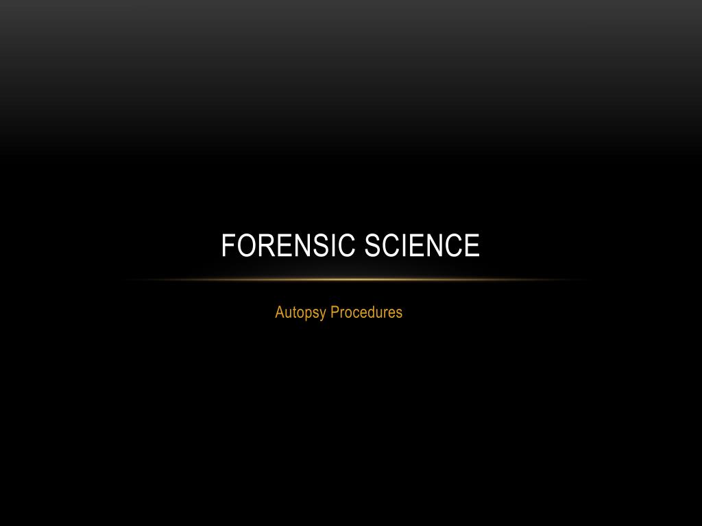 PPT - Forensic Science PowerPoint Presentation, free download - ID:1755033