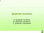 PPT - QUADRATIC FUNCTIONS PowerPoint Presentation, free download - ID ...