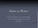 PPT - Water, Polar molecules, and an Intro to Solutions PowerPoint ...