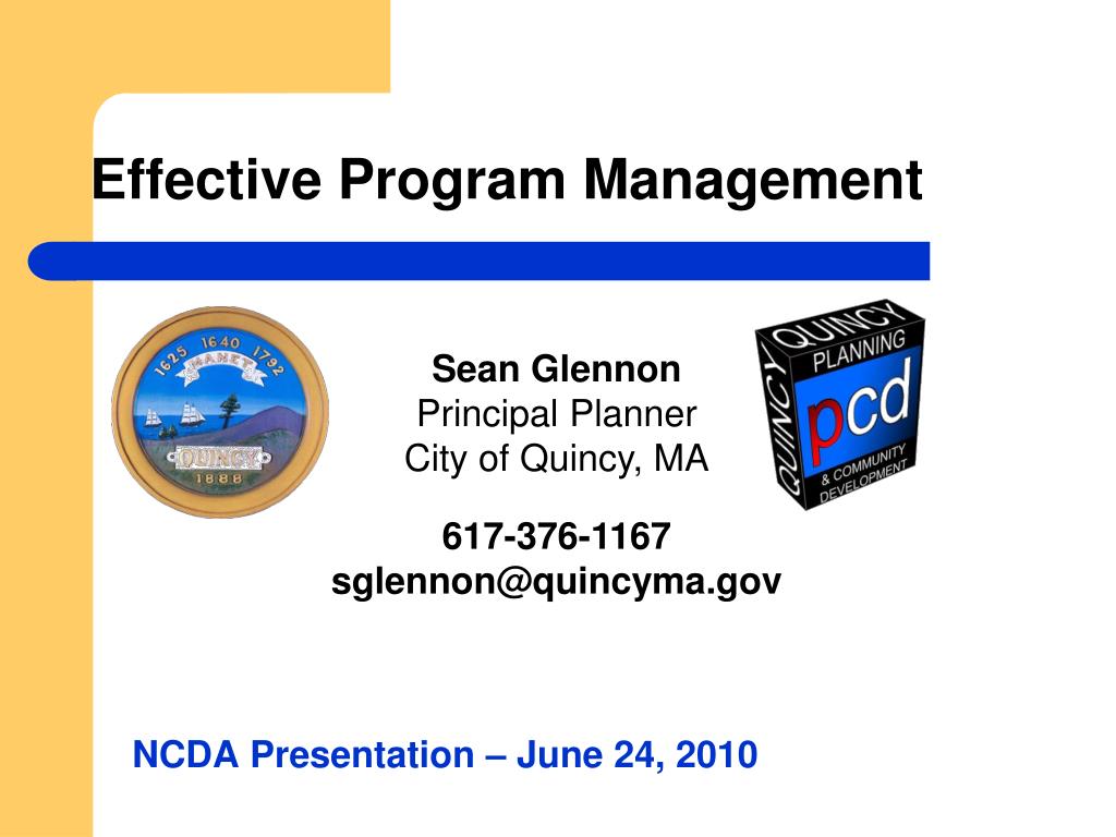 PPT - Effective Program Management PowerPoint Presentation, free ...