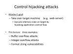 PPT - Control Hijacking Attacks PowerPoint Presentation, free download - ID:729126