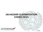 PPT - UN HAZARD CLASSIFICATION CODES (HCC) PowerPoint Presentation ...