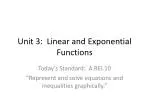PPT - Linear, Quadratic and Exponential Functions PowerPoint ...
