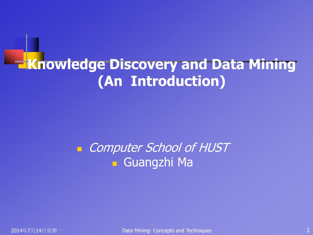 PPT - Knowledge Discovery and Data Mining (An Introduction) PowerPoint ...