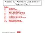 PPT - Graphical User Interface Components: Part 1 PowerPoint ...