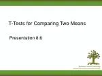 PPT - Comparing Two Means PowerPoint Presentation, free download - ID ...